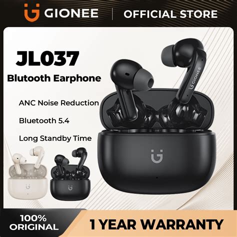 Jual Gionee JL037 Earphone Earbuds Headphone Peredam Bising Bluetooth5 4 TWS Heavy Bass Stereo