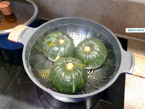 미니밤호박 맛있게 먹기 밤호박 찌는법 찌는시간 칼로리 보관방법 공유