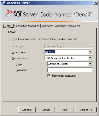 SQL Server 2012 Contained Database Feature