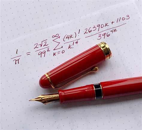 Happy Pi Day Here Is Ramanujans Formula Used To Estimate Pi R Fountainpens