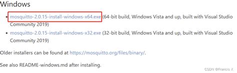 【mqtt】windows：安装mqtt windows安装mqtt csdn博客