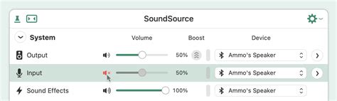 Muting Microphone Input With Soundsource Rogue Amoeba Support