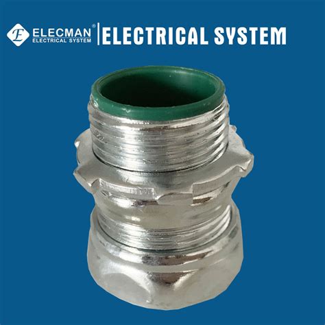 Insulated Electrical Metallic Tubing Connector Compression Type Emt Connector Emt Connector