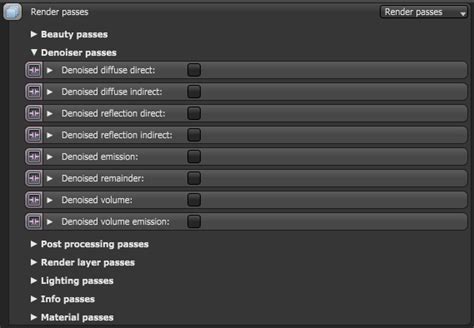 Denoiser Passes
