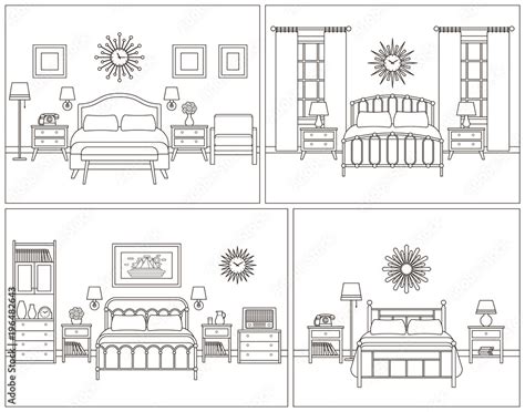 Household Furniture Coloring Pages