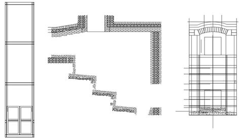 Masonry Work Design Of Incinerator Chamber In Autocad 2d Drawing Cad File Dwg File Cadbull