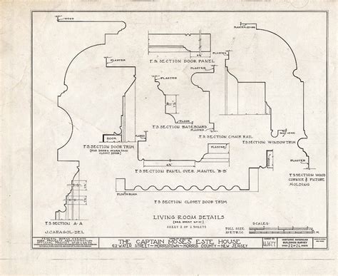 Historic Pictoric Blueprint Habs Nj14 Morto9 Sheet 22 Of 26