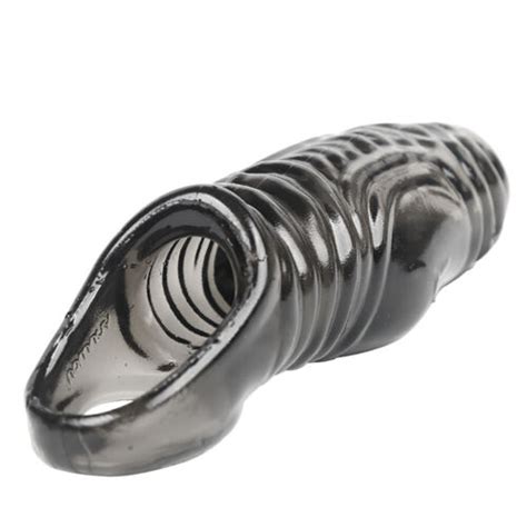 55in Thick Penis Sleeve Dick Cock Ring Reusable Condom Extension Sex