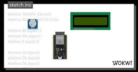 Prueba Lcd 8 Bits Wokwi Esp32 Stm32 Arduino Simulator