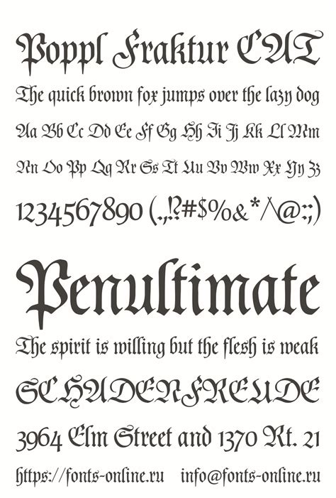 Poppl Fraktur Cat Font