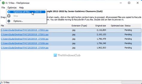 Optimize Files With Free Fileoptimizer For Windows 1110