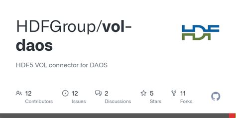 Github Hdfgroupvol Daos Hdf5 Vol Connector For Daos