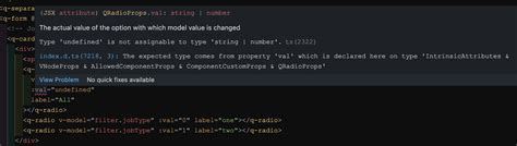 The Val Prop Of The Q Radio Component Does Not Accept The Undefined Type · Issue 11955