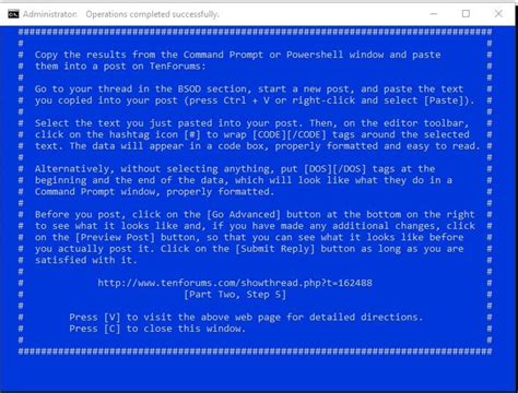 Post Problem Reports Here For Batch Files For Use In Bsod Debugging