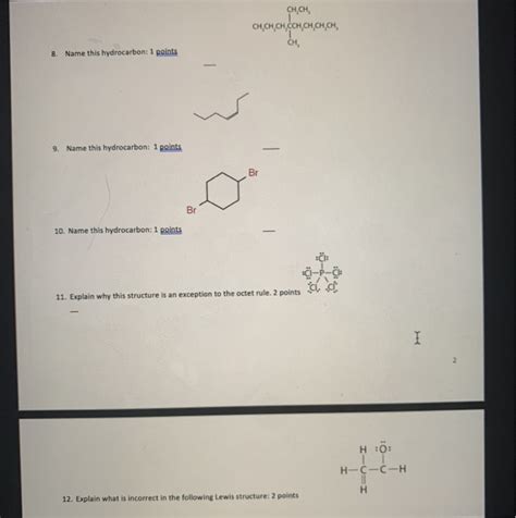 Solved CH CH CH CH CH CH CH CH CH CH 8 Name This Chegg Com