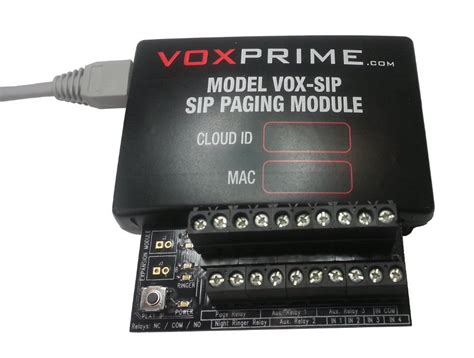 Universal Sip Paging Adapter With Bell Scheduler Voxprime