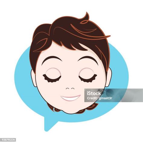 채팅 거품 배경 여자 프로필 아이콘 아바타 절연에 어린 소녀 얼굴 기포에 대한 스톡 벡터 아트 및 기타 이미지 기포 남성