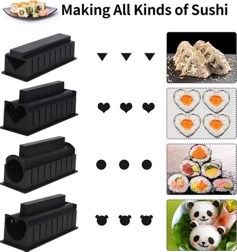 Sushi Maker Set Van 12 Sushi Vormen Set Voor Het Bereiden Van Sushi