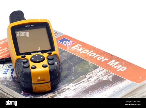 Map And Gps Unit Stock Photo Alamy