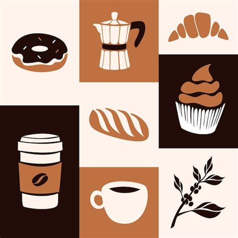 Piktogramm Kaffee Kuchen Bilder Kostenloser Download Auf Freepik