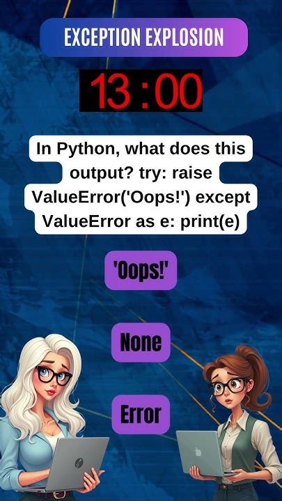 Python Exception Riddle Whats The Result 💥 Youtube
