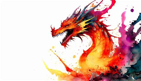Premium Photo Vivid Firedrake