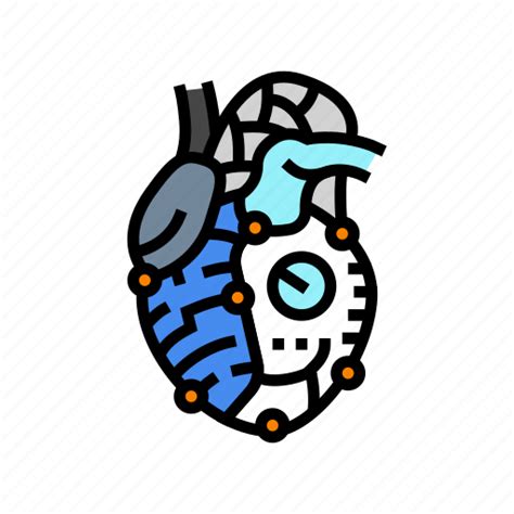 Robot Heart Social Robotics Interaction Automation Icon Download
