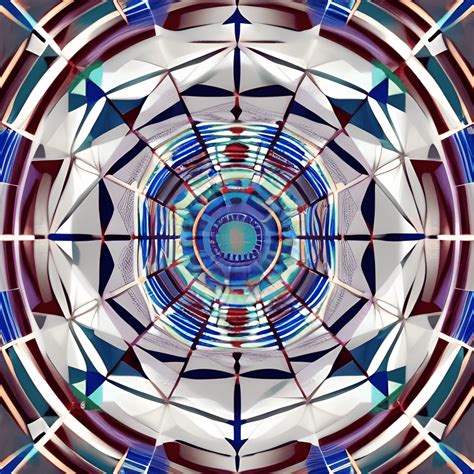 Intertwined Geometric Shapes Circle · Creative Fabrica