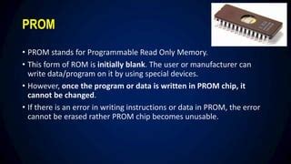 ROM Read Only Memory PPTX