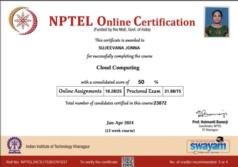 Sujeevana Jonna On Linkedin Hello Everyone Finally Done With Nptel