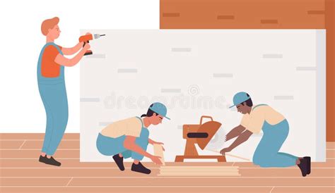Man Laying Tile Cartoon Stock Illustrations Man Laying Tile Cartoon Stock Illustrations