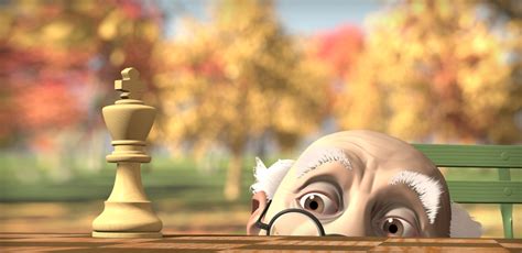 Pixar Old Man Chess Short