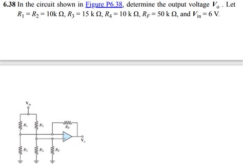 Solved 638 In The Circuit Shown In Figure P638 Determine