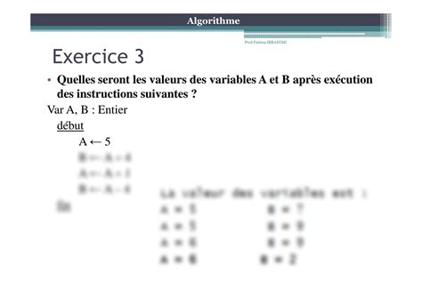 SOLUTION Algorithmique Exercices Corriges Studypool