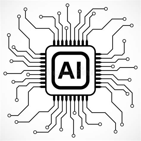 Artificial Intelligence With Circuit Board Smart Network Digital