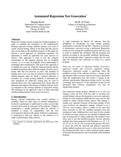Pdf Automated Regression Test Generation