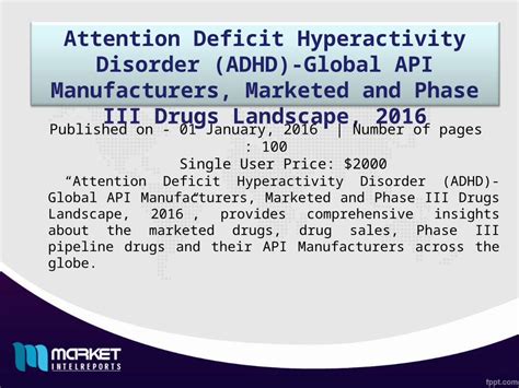 Ppt Classification Of Attention Deficit Hyperactivity Disorder Adhd