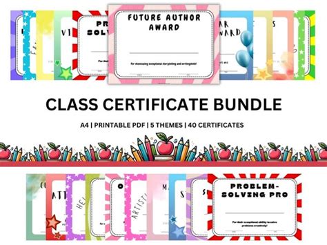Class Certificate Bundle Teaching Resources
