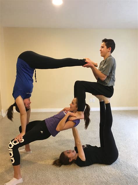 4 Person Yoga Challenge Poses Yoga For Strength And Health From Within