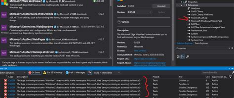 NuGet Package Missing Lib Issue MicrosoftEdge WebView Feedback GitHub