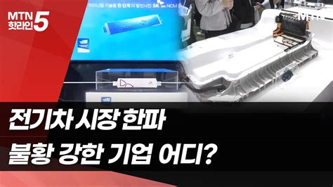 인더스토리 전기차 시장 한파불황에 강한 기업 어디 머니투데이방송 뉴스 Youtube