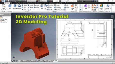 Inventor Tutorial For Beginners Exercise Create 3d Models With Ease
