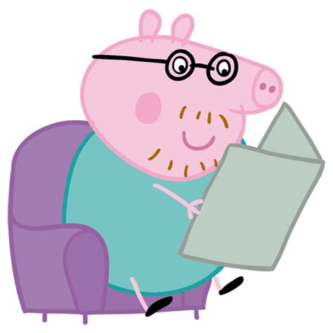 Как нарисовать папу свина из мультика свинка