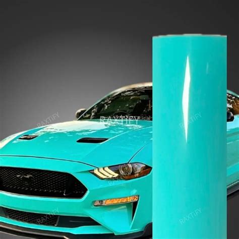 Turquoise Vinyl Car Wrap Candy Gloss Tiffany Blue Turquoise Metallic