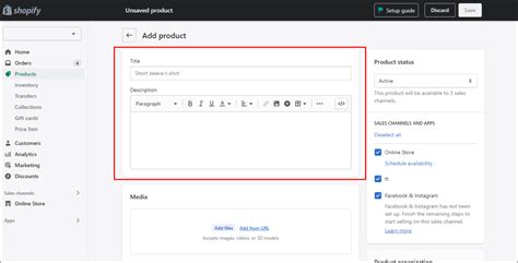A Guide To Create Product In Shopify Prp Webs