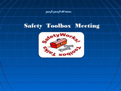 Toolbox Talk Meeting Training Procedure Pdf