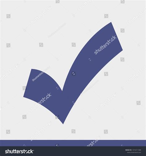 Check Mark Isolated Icon Checklist Button Stock Vector Royalty Free