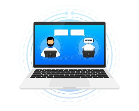 Chatbot Support Assistant Vector Icon Flat Cartoon Robot Or Bot Face In Headphones Automatic