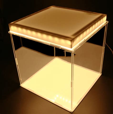 Counter Custom Acrylic Led Display Box Plexiglass Display Box With Led