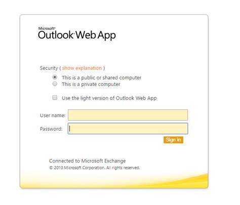 Outlook Web App Microsoft Community